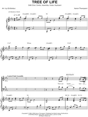 Tree Of Life Sheet Music 1 Arrangement Available Instantly Musicnotes