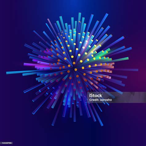 Dynamic Explosion Ball Stock Illustration Download Image Now Three Dimensional Abstract