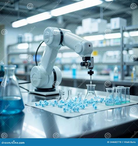 Lab Assistant Robot Performs Essential Tasks Generative Ai Stock