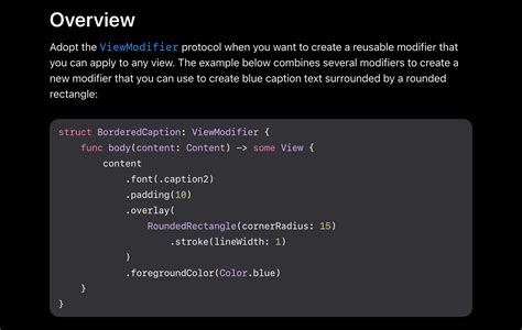 Swiftui View Modifier