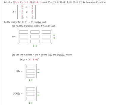 Solved Let B 0 1 1 1 1 0 1 0 1 And Chegg Com