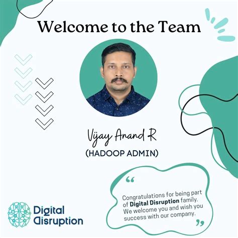 Digital Disruption Technologies On Linkedin Congratulations Vijay