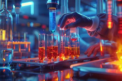 Premium Photo A Closeup Of A Scientists Hands Conducting Experim