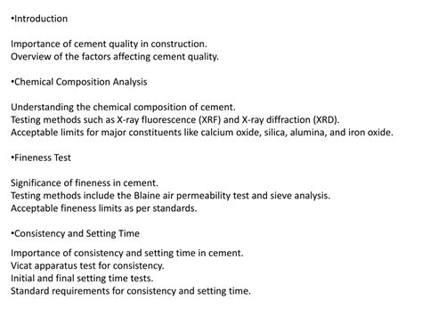 Ppt How To Check The Cement Quality Powerpoint Presentation Free Download Id 12976809