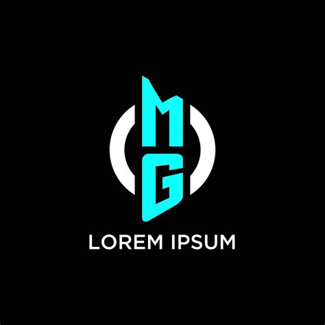 Mg Circle Monogram Logo 21881352 Vector Art At Vecteezy