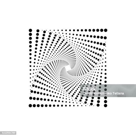 현대 사각형 나선형입니다 광학 패턴 하프 톤 아트 벡터 그림입니다 스톡 이미지 기하에 대한 스톡 벡터 아트 및 기타 이미지