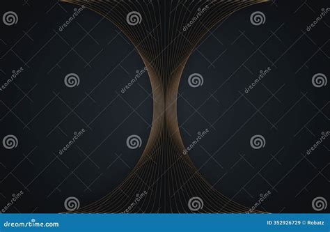 Curved Lines Element In Clipping Path Curved Lines Stripes Through
