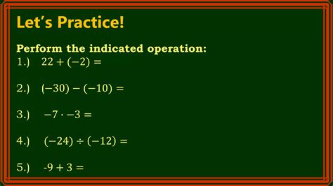 Operations With Integers Pptx