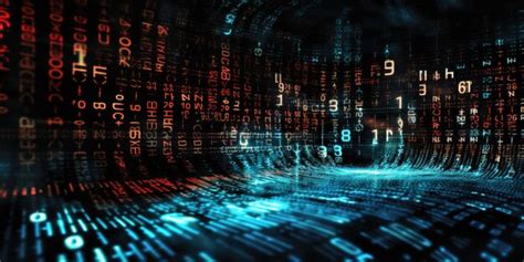 Premium Photo Digital Data Stream In Cyberspace Abstract Technology