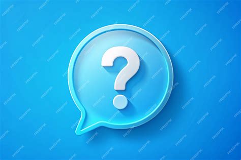 Premium Photo 3d Question Mark On Speech Bubble Ask For A Help Sign