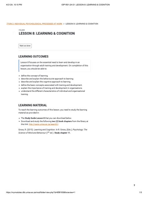 iop1501 24 s1 lesson 8 learning and cognition pdf learning