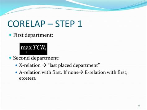 Ppt Algorithms For Plant Layout Corelap Computerized Relationship