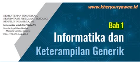 Rangkuman Materi Informatika Kelas Bab Kurikulum Merdeka Kherysuryawan Id