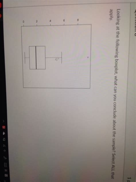 solved 1 looking at the following boxplot what can you