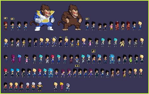 Vegeta Sprite Collection Swl Plus All Versions By Justoruma On Deviantart