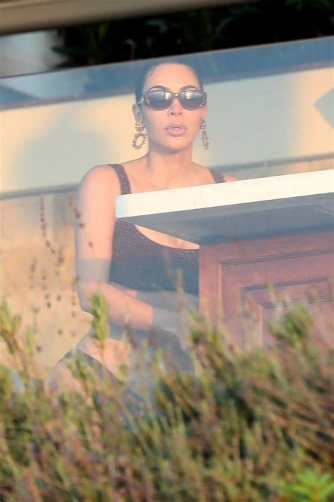 Kim Kardashian The Fappening Sexy In A Biknii In Malibu 23 Photos