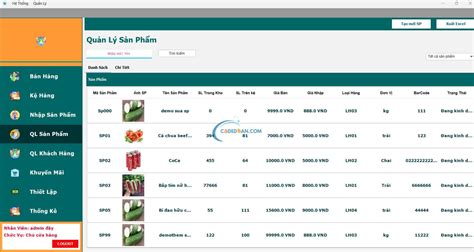 Phần Mềm Java Swing Quản Lý Cửa Hàng Bán Thực Phẩm