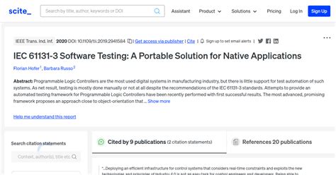 Iec 61131 3 Software Testing A Portable Solution For Native Applications