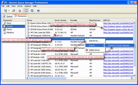 Remote Queue Manager Screenshots