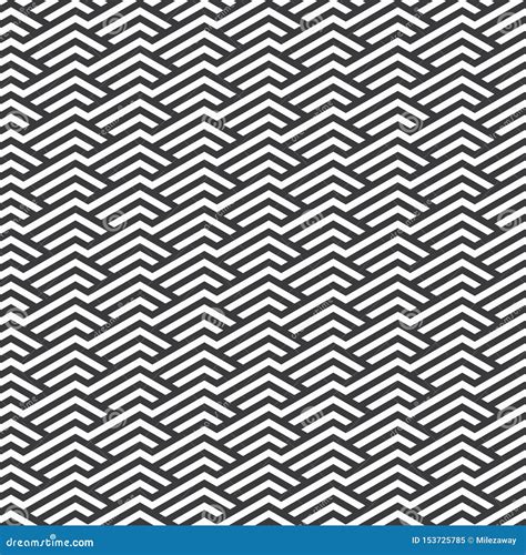 Vector Pattern Repeating Geometric Tiles With Linear Striped Rhombuses