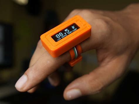 Opensource Wearable Infrared Thermometer Ring To Enhance Work Eff