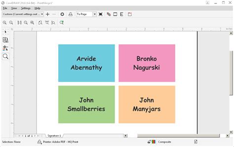 Format An Object Based On Mail Merge Field Info CorelDRAW CorelDRAW Graphics Suite