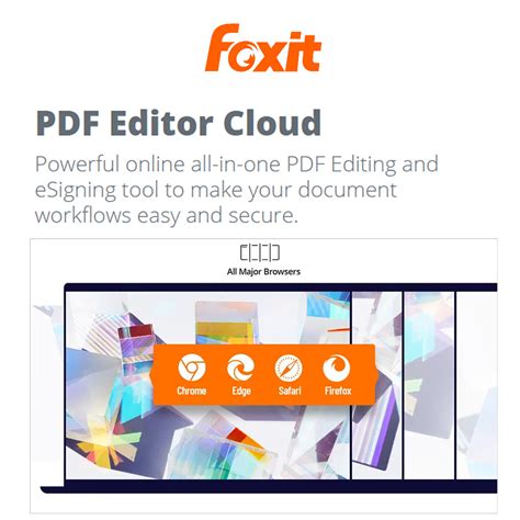 foxit pdf editor cloud for education 1 year subscription license