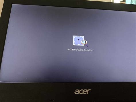 No Bootable Device Found How To Fix This Acer Community