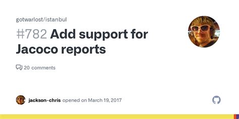 Add Support For Jacoco Reports Issue Gotwarlost Istanbul GitHub