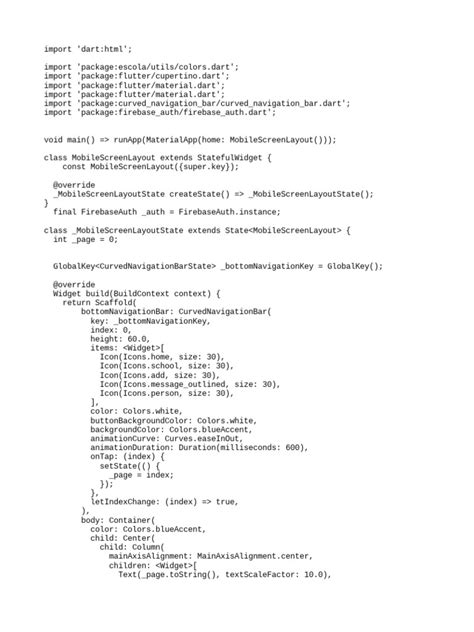 Curved Navigation Bar Pdf