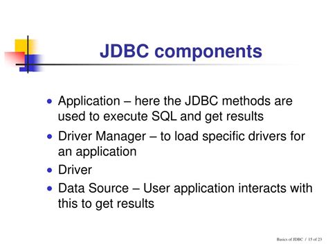 Ppt Jdbc Basics For Database Connectivity Powerpoint Presentation Free Download Id