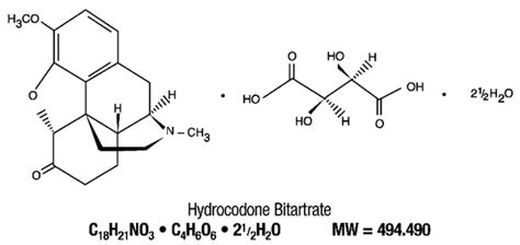Dailymed Hydrocodone Bitartrate And Acetaminophen Tablet