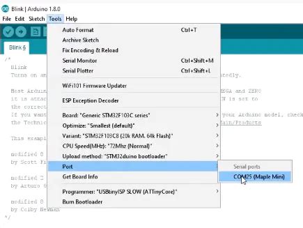Stm32 My Arduino Don T Show Port But Is Working Arduino Stack Exchange