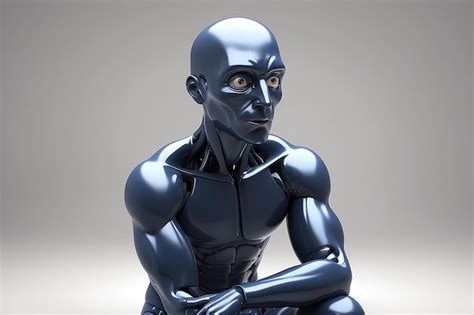 Premium Photo 3d Render Of Morph Man Thinking