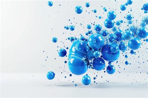 Decompose Of The Blue Color Sphere 3d Rendering Premium Ai Generated