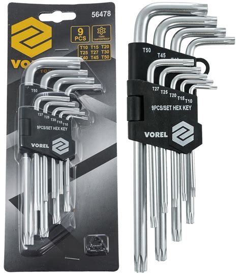 KLUCZE TORX ZESTAW T10-T50 CR-V 9EL. VOREL 56478 - 7722174329 ...