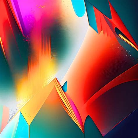 Premium AI Image Abstract Neon Light BackgroundAI Generated