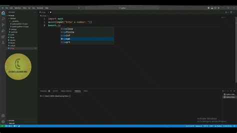 Python Importing Math Package Isqrt User Input Codelearning