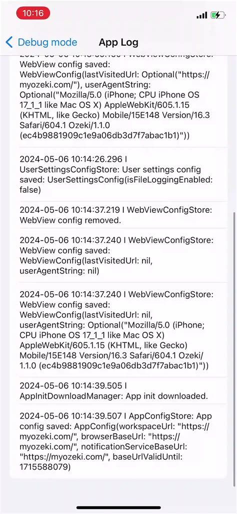 How To Open The Debug Log On Iphone