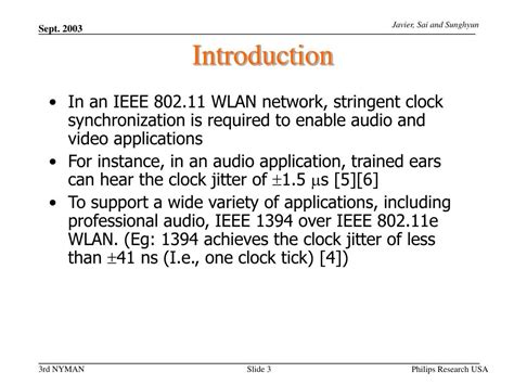 ppt multimedia clock synchronization over 802 11 wlan powerpoint