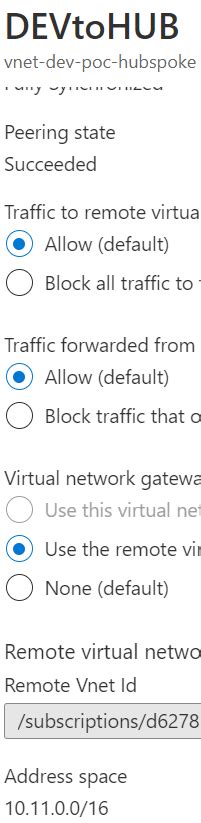 Azure Vm In Another Spoke Virtual Network Cannot Be Accessed Via Rdp Stack Overflow