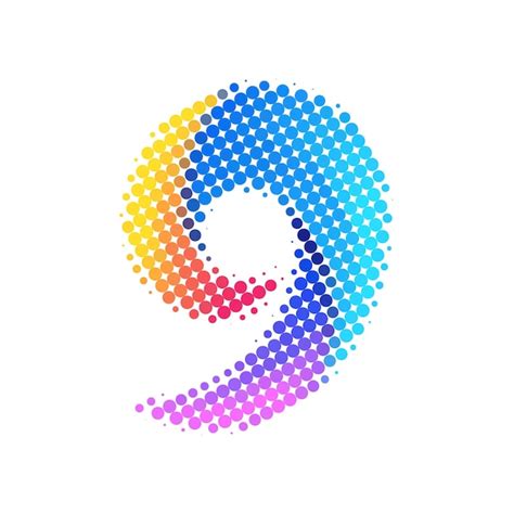 Premium Vector Number Gradient Colorful Design Illustration