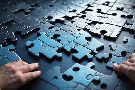 Premium Photo Digital Transformation Concept With The Jigsaw Puzzle