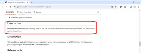 haw to stm32 mw openbl stmicroelectronics community