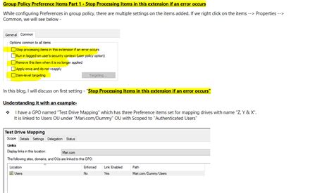 practical admin group policy preference settings stop processing