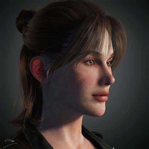 Female Nacked Rigged D Character D Model Rigged CGTrader