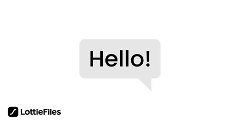 Hello Bubble By Sergio Parkinson Lottiefiles