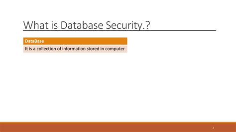 Database Security Threats And Countermeasures Pptx