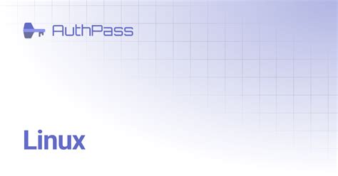 linux authpass docs
