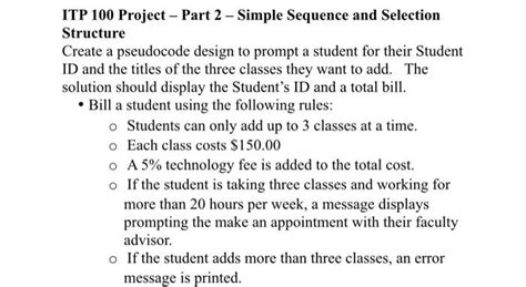 Solved Project Part 4 Arrays Modify The Pseudocode Design